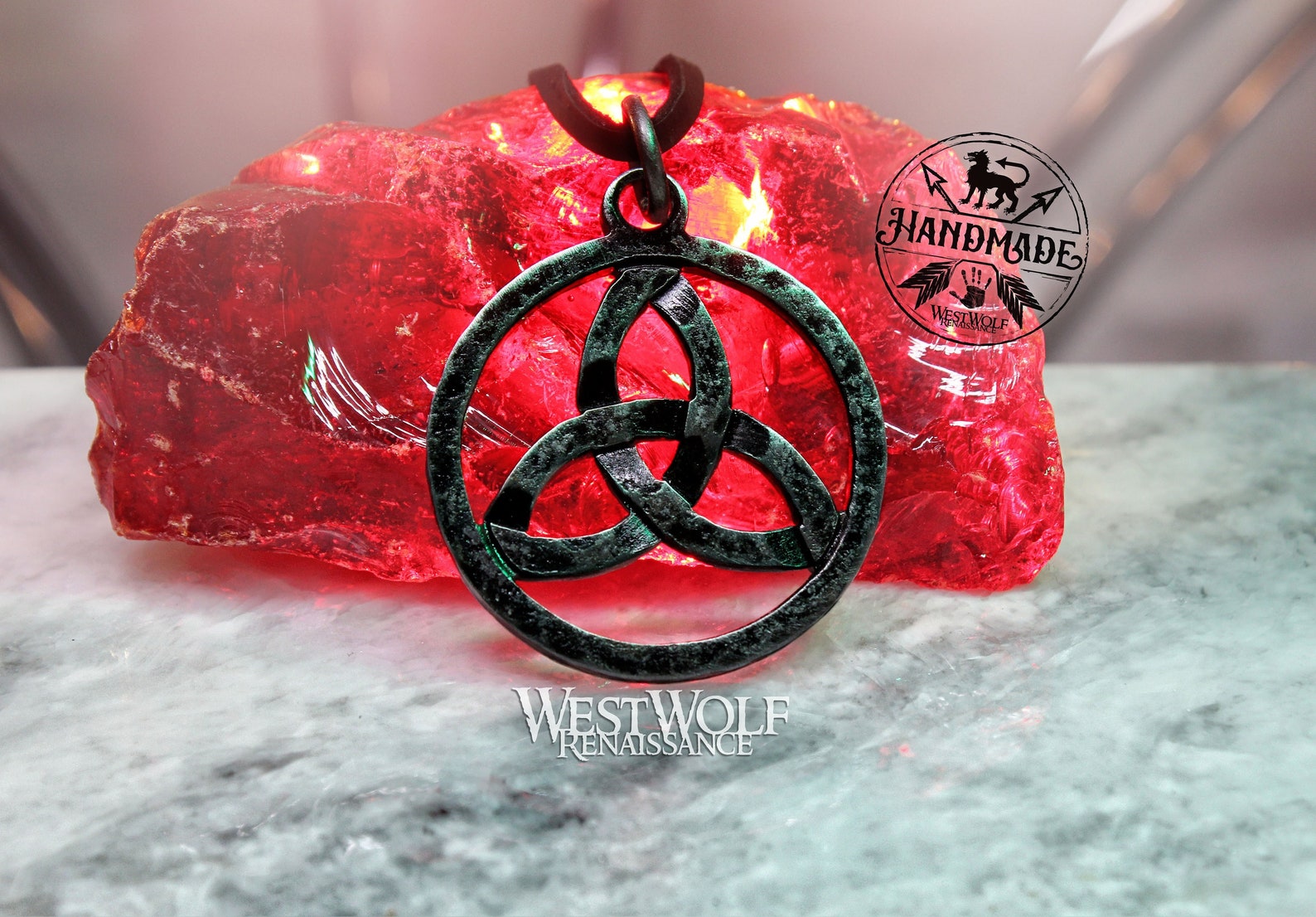 Celtic Triquetra or "trinity Knot" Pendant - Made of Hand-forged Steel ...
