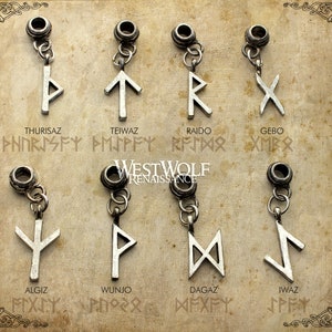 Viking Rune Charms for Pendants and Bracelets Choose Your Talisman ...