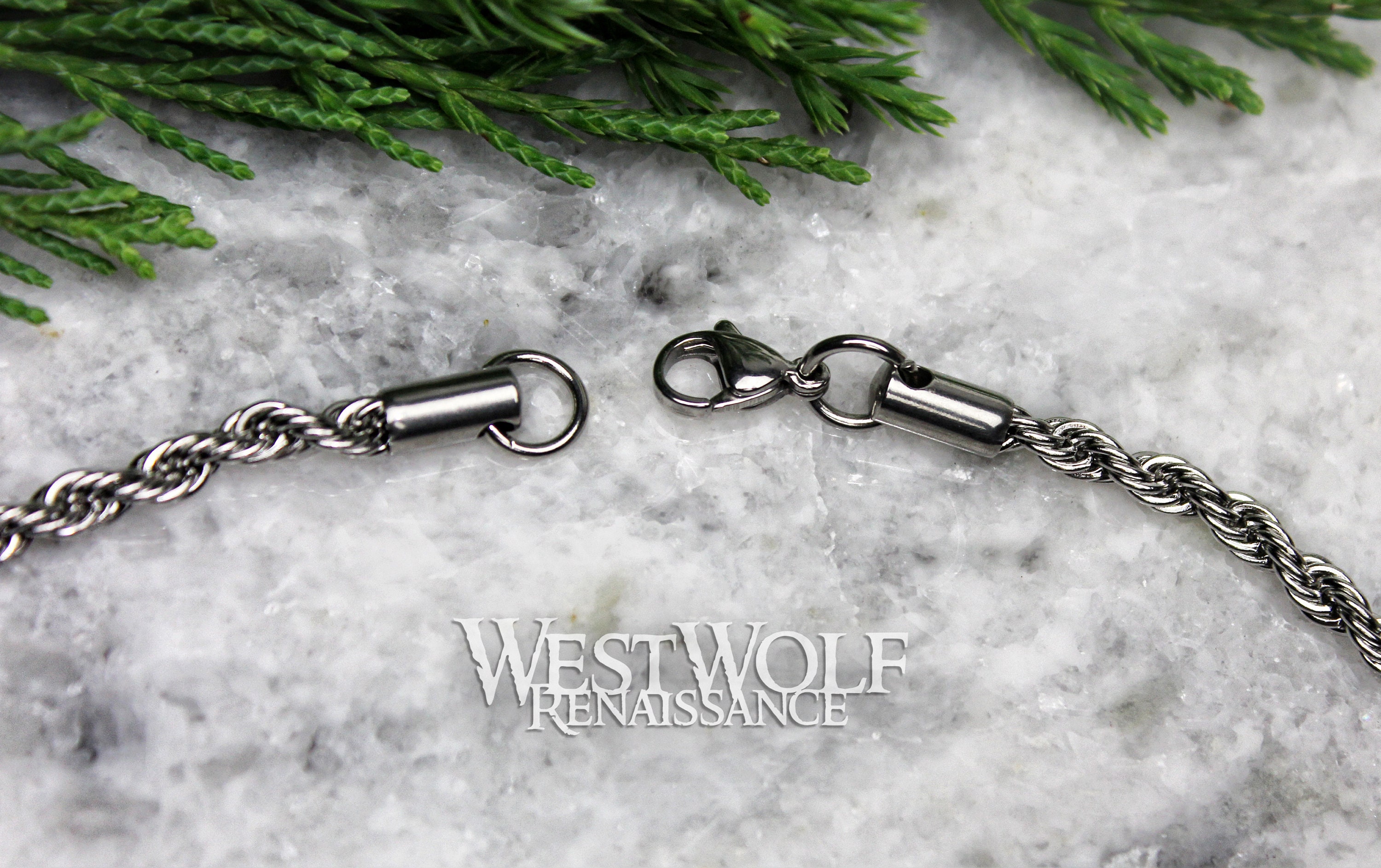 Twisted Spiral Style Chains for Pendants in Multiple Sizes -- High ...