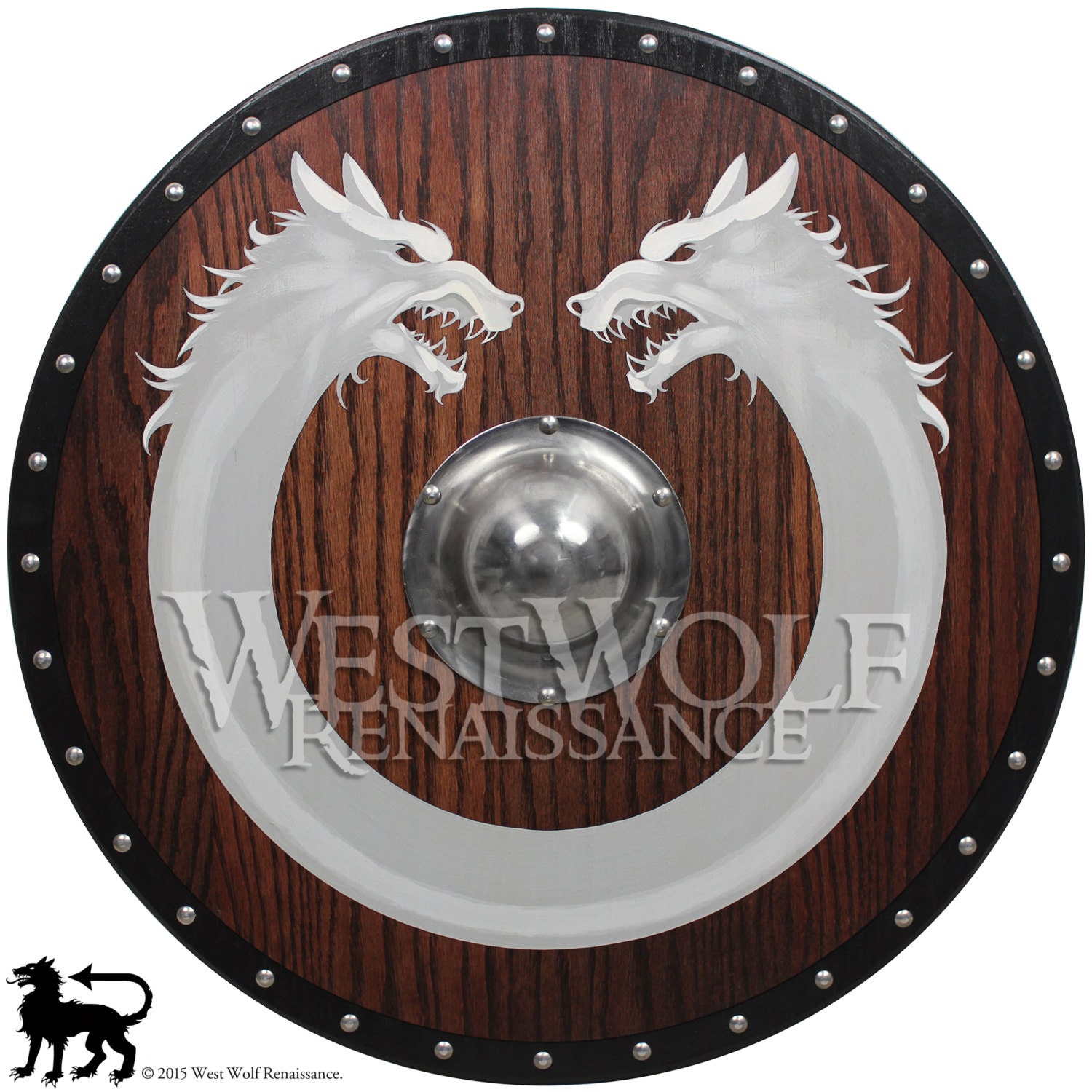 Viking Shield Wolf Designs