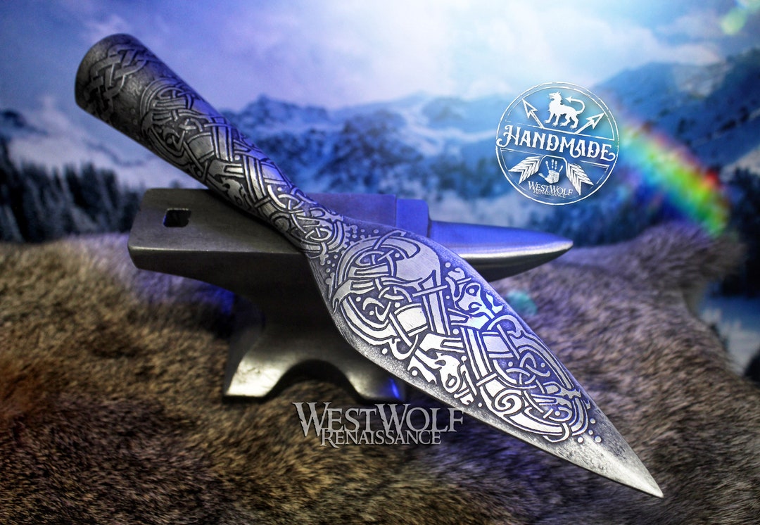 Hand-forged Steel Norse Spear Head - Gungnir, the Spear of Odin ...