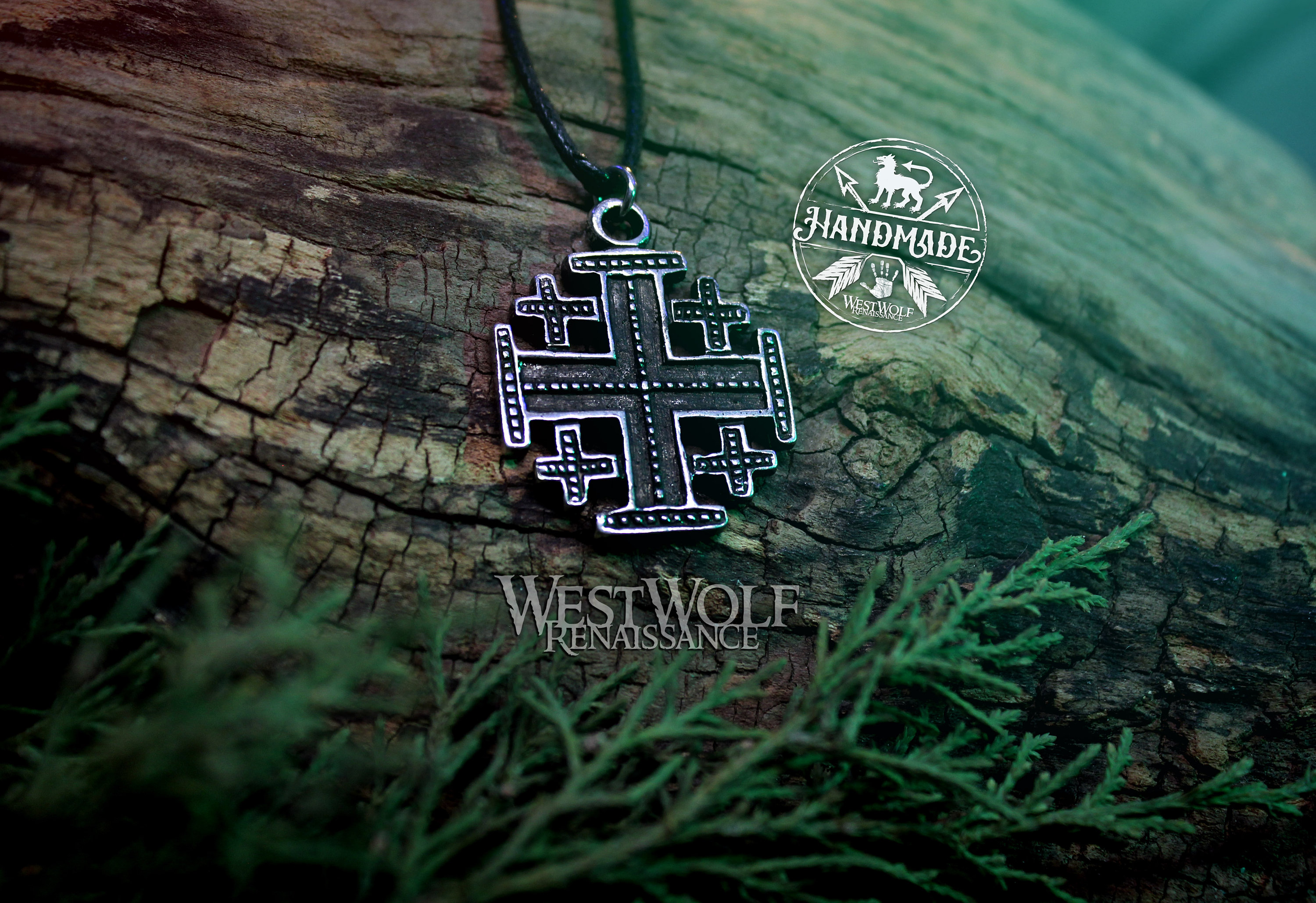 Jerusalem Cross Pendant - the Five-fold Cross --- the Crusades/holy ...