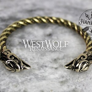 Viking Griffin Bracelet / Torc - Arm Ring With Twisted Bangle --- Norse ...