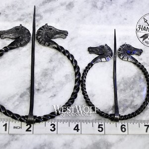 Hand-forged Horse Head Brooch With 2 Size Options --- Viking/norse ...