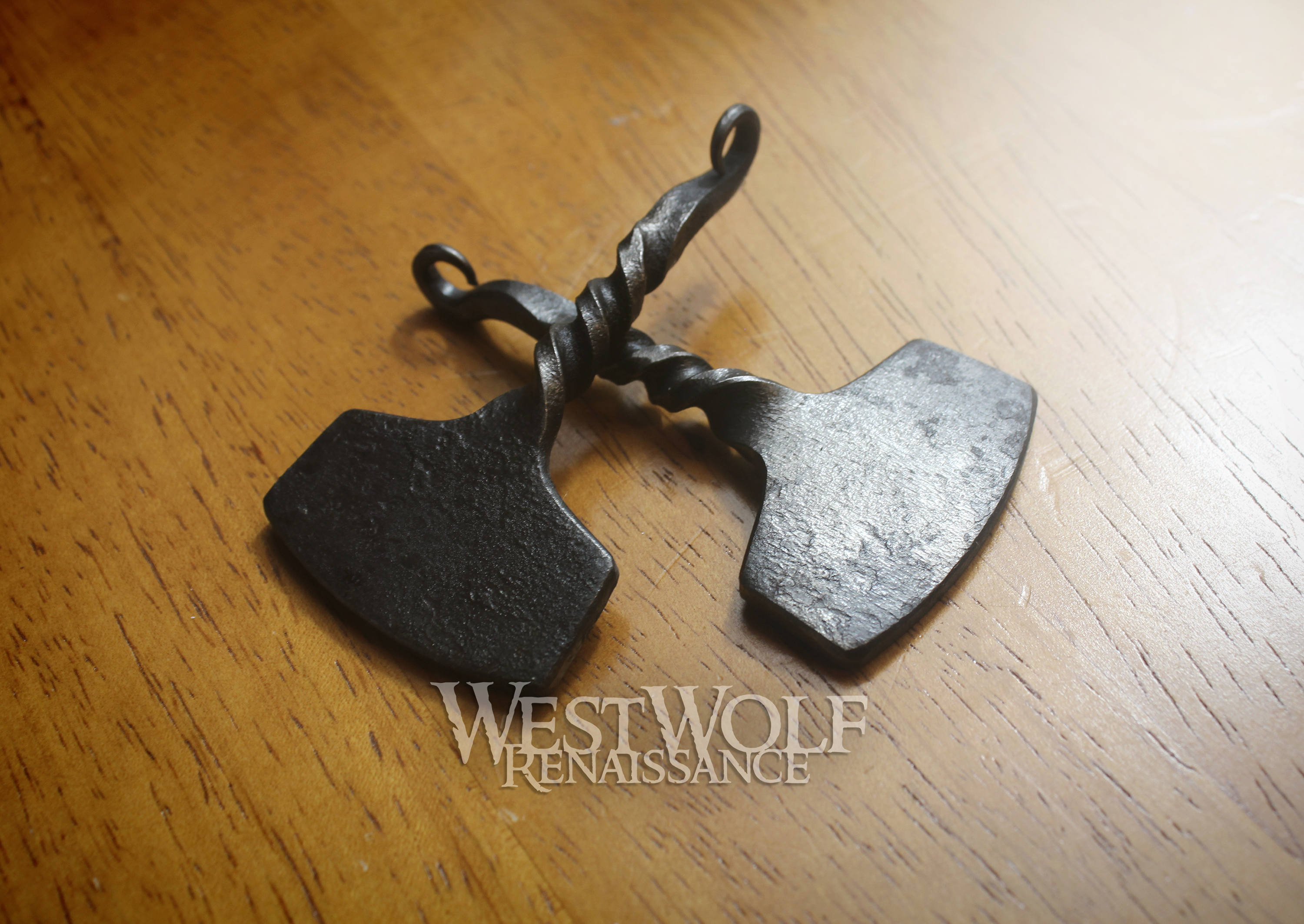 Hand-forged Twisted Steel Thor's Hammer Pendant - Simple Design ...