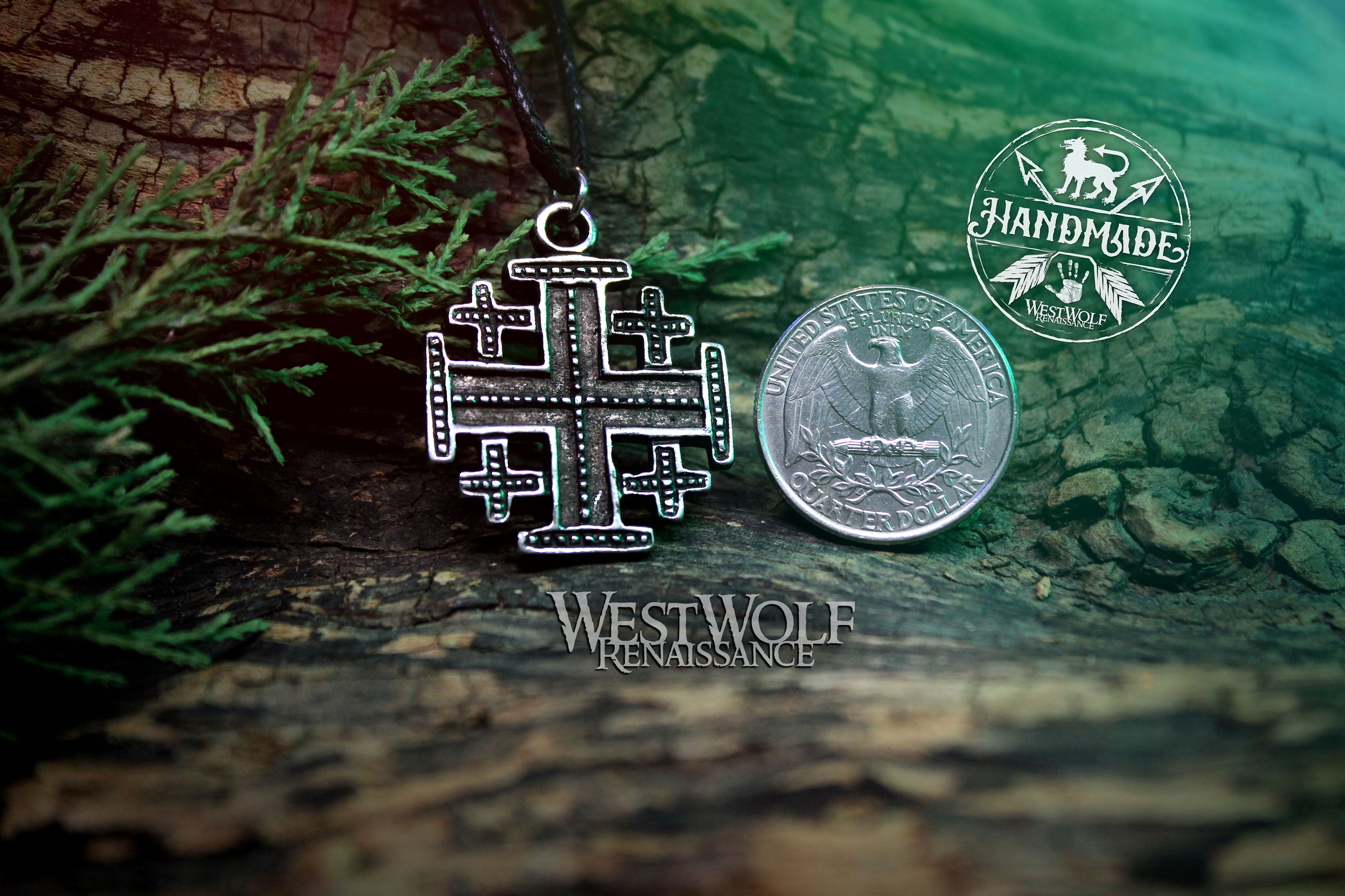 Jerusalem Cross Pendant - the Five-fold Cross --- the Crusades/holy ...
