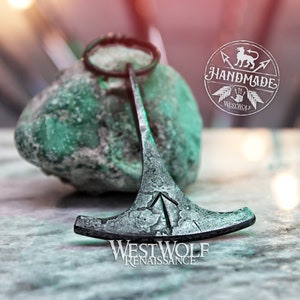Hand-forged Viking MJOLNIR Thor's Hammer Pendant With Center Rune ...