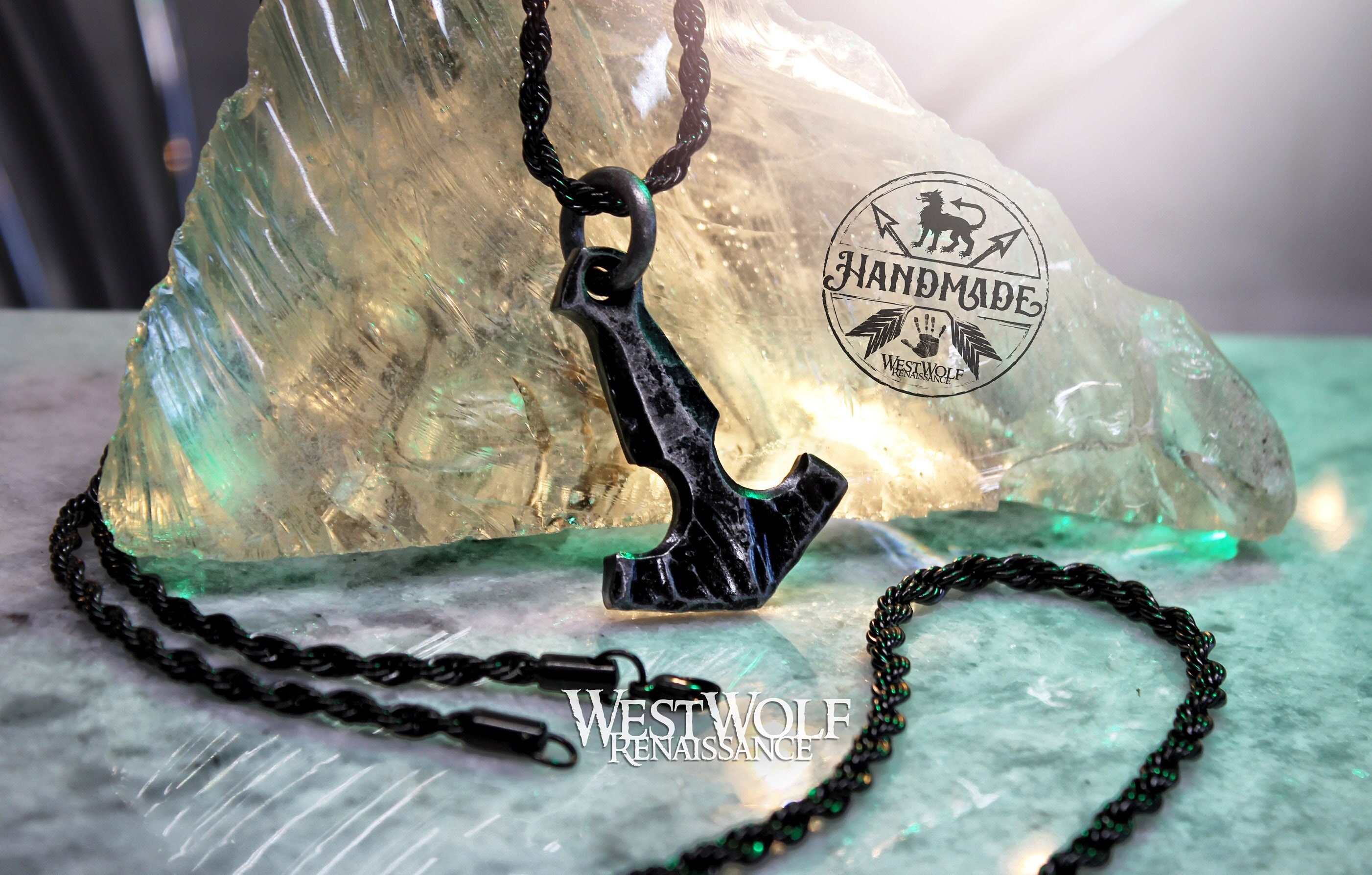 Hand-forged Viking MJOLNIR Thor's Hammer Pendant - Etsy