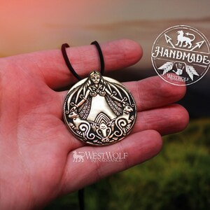 Norse Mythology Freya With Cats Pendant --- Viking/scandinavian/gods ...