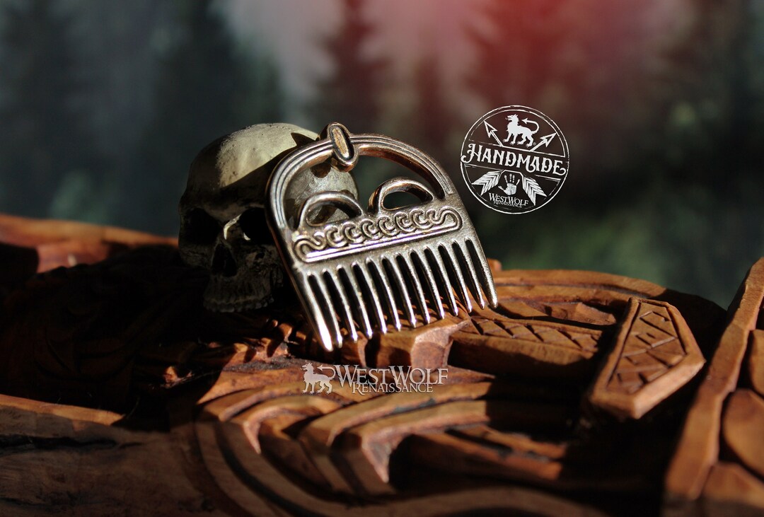 Viking Comb for Beard or Hair in Solid Bronze - for Men or Women ...