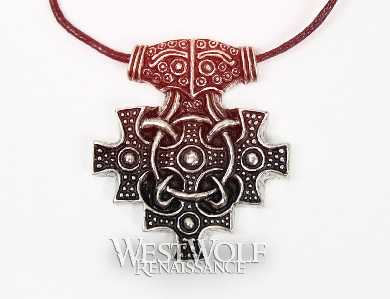 Viking Multi Cross Raven Head Pendant -- Norse/scandinavian/iceland ...