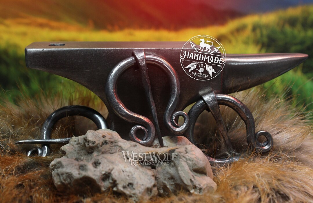 Smaller Sized Hand-forged Steel Pennanular Brooch With Curled Ends ...