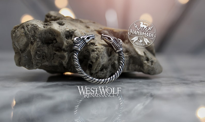 Viking Dragon or Sea Serpent Ring - Made of 925 Sterling Silver - US ...