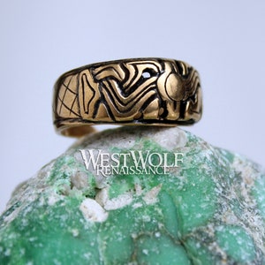 Viking Borre Style Ring of Norway - Adjustable Size - in Sterling ...
