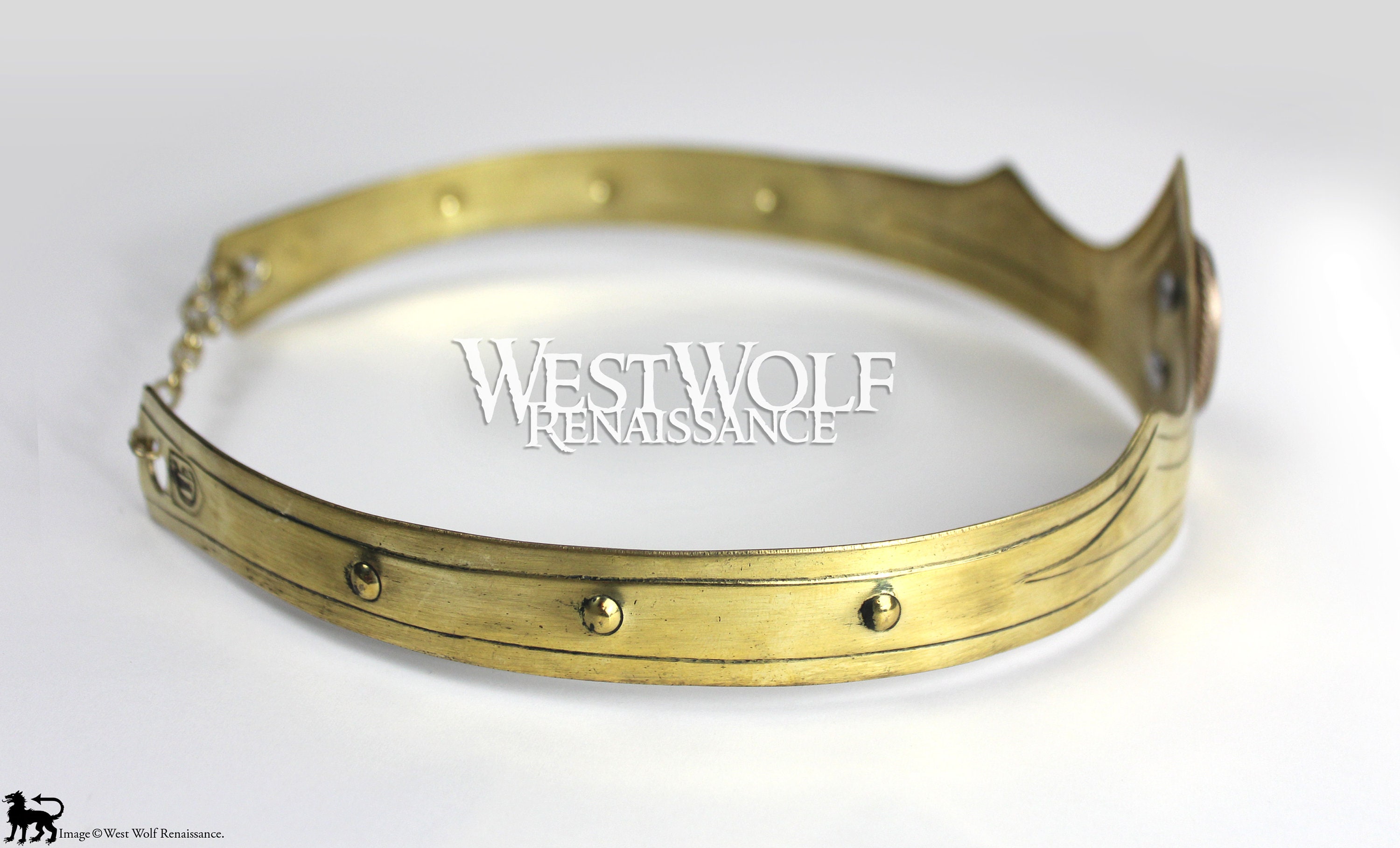 Gold Royal Crown With Blue Center Stone for King/queen/prince/princess ...