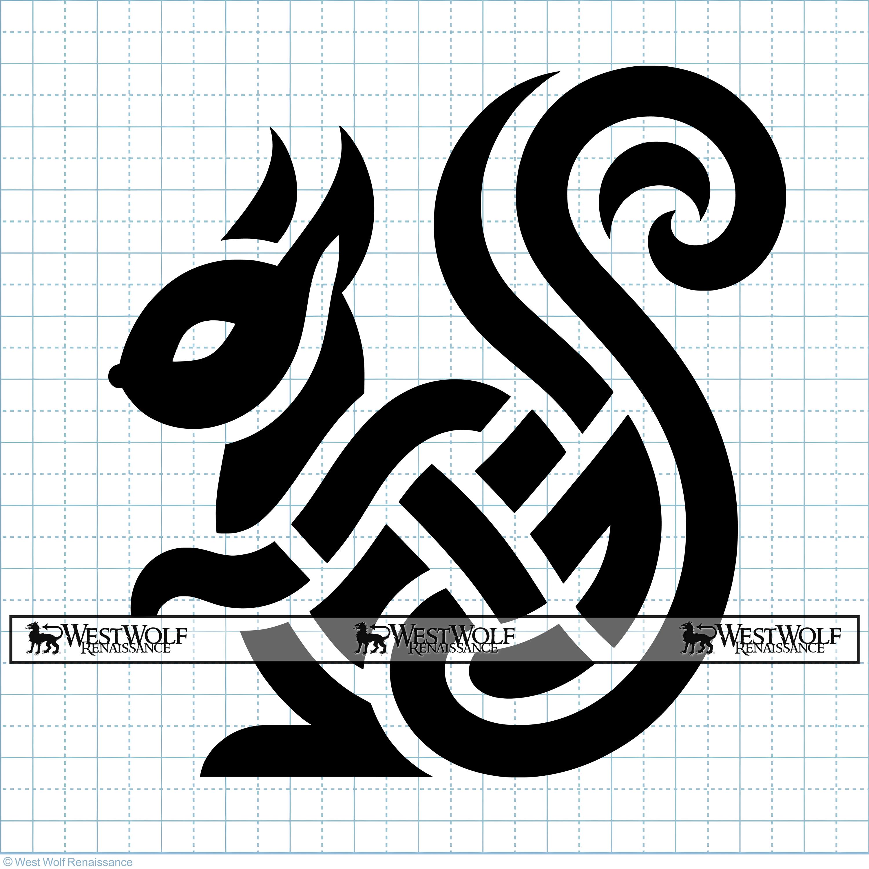 Celtic Squirrel Knot Design - Original SVG Vector Graphic Art + Png Dxf ...
