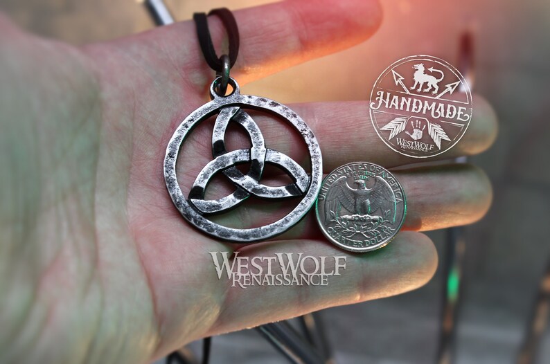 Celtic Triquetra or "trinity Knot" Pendant - Made of Hand-forged Steel ...