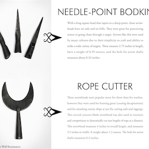 Forged Iron Medieval and Viking Arrowheads - Your Choice of Style ...