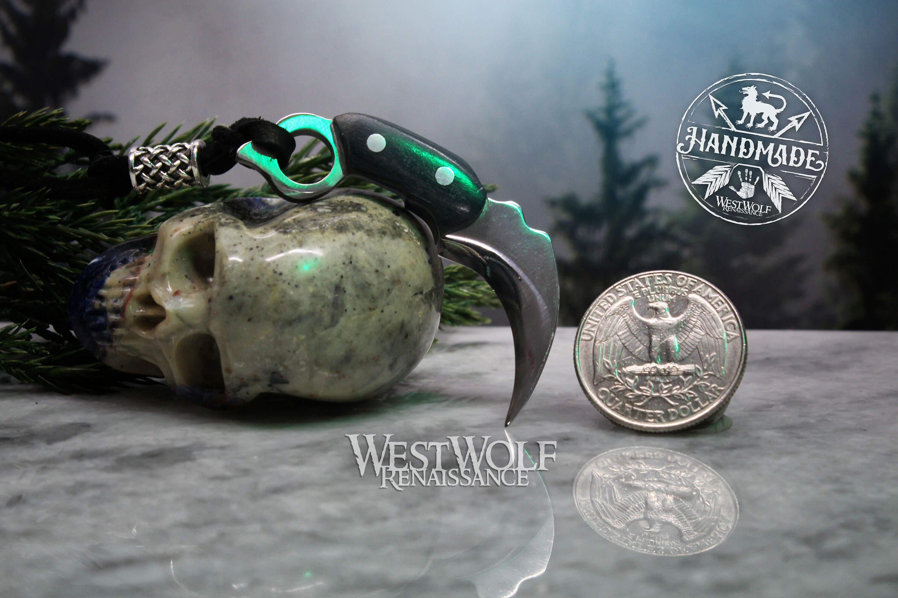 Small Full-tang Karambit Knife Pendant - Sharp Functional Blade With ...