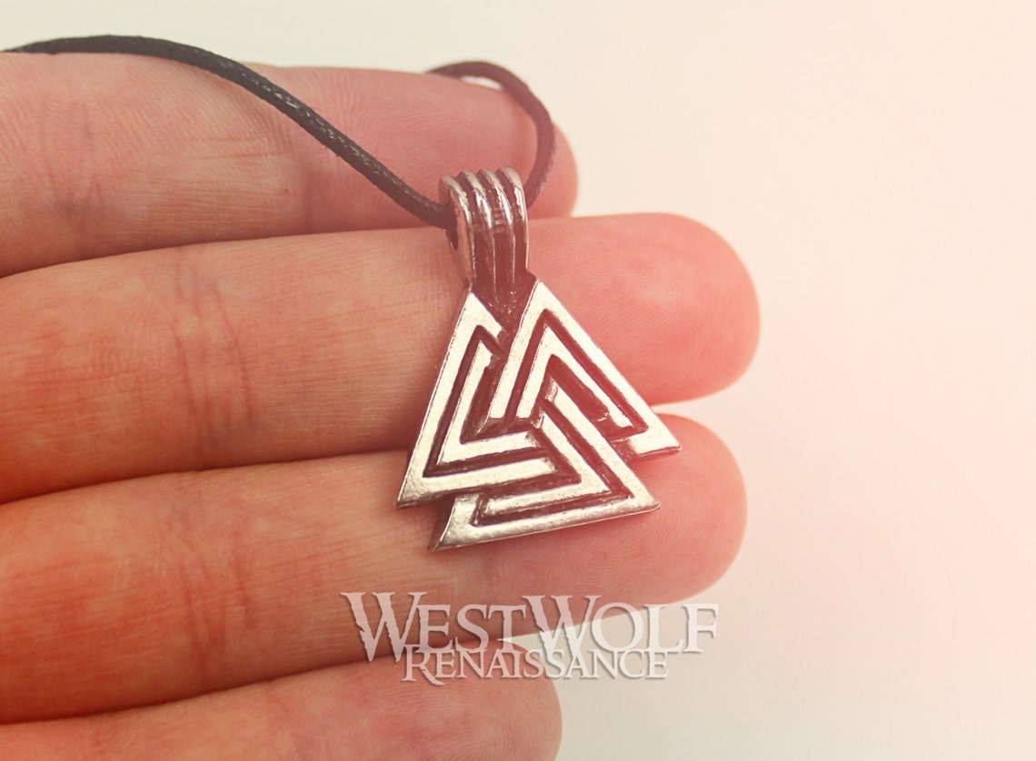 Viking Valknut Pendant Handmade Norse Necklace/jewelry - Etsy