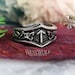 Viking Rune Ring - Your Choice of Rune Symbol - Adjustable US Sizes 9 ...