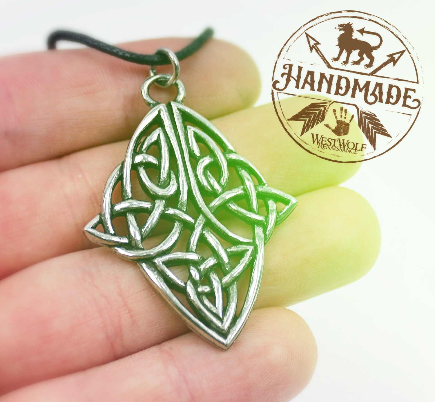 Celtic Diamond Knot Pendant -- Viking/norse/medieval/knotted/knotwork ...