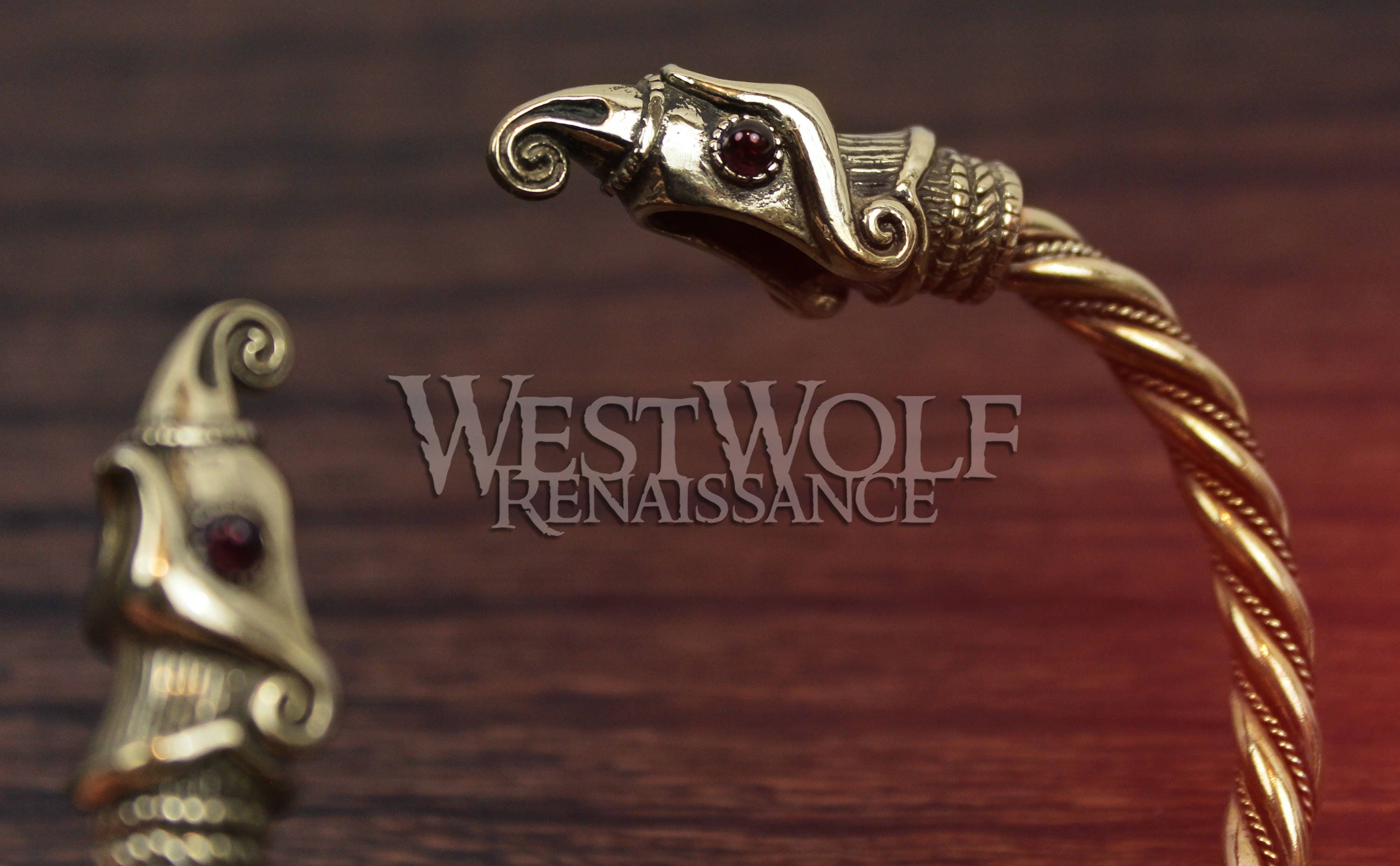 Viking Odin's Ravens Bracelet With Red Garnet Stone Eyes - Hugin ...