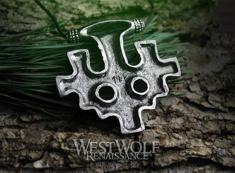 Large Viking Multi Cross Raven Head Pendant Hiddensee | Etsy