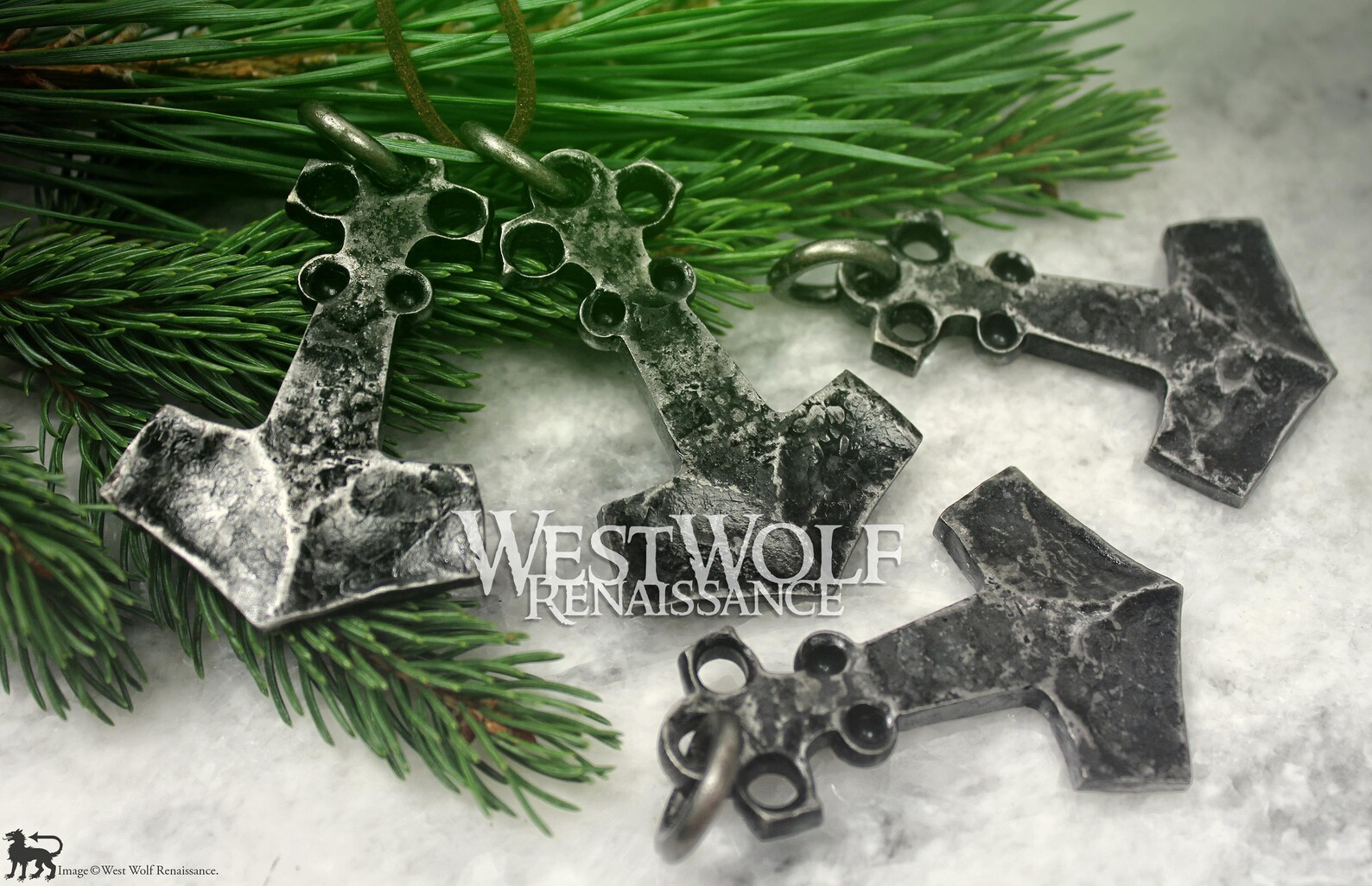 Hand-forged Steel Viking MJOLNIR Thor's Hammer Pendant --- Norse ...