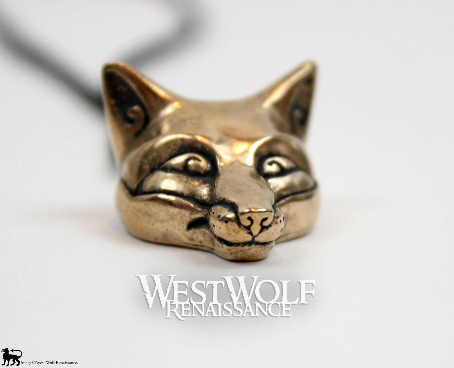 Fox Head Pendant in Sterling Silver Bronze or Pewter - Etsy