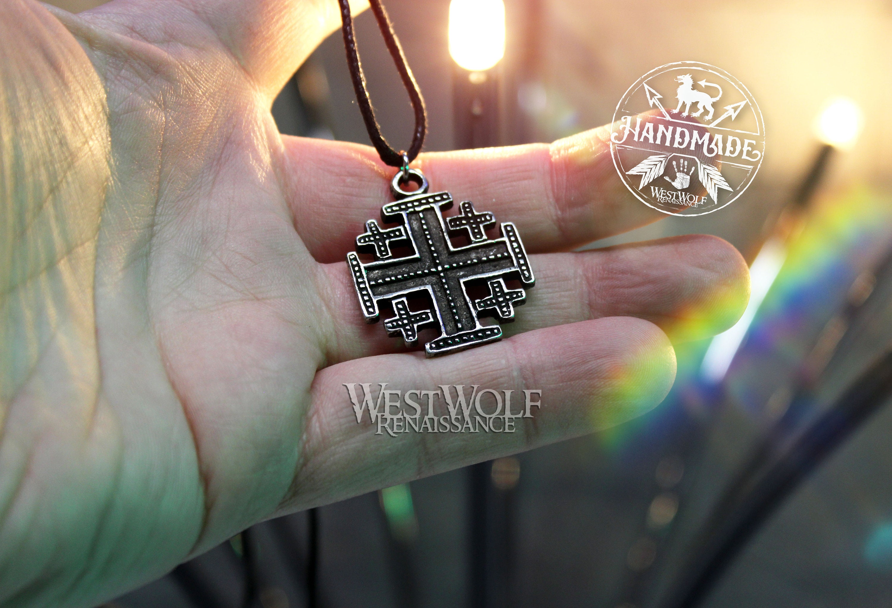 Jerusalem Cross Pendant - the Five-fold Cross --- the Crusades/holy ...