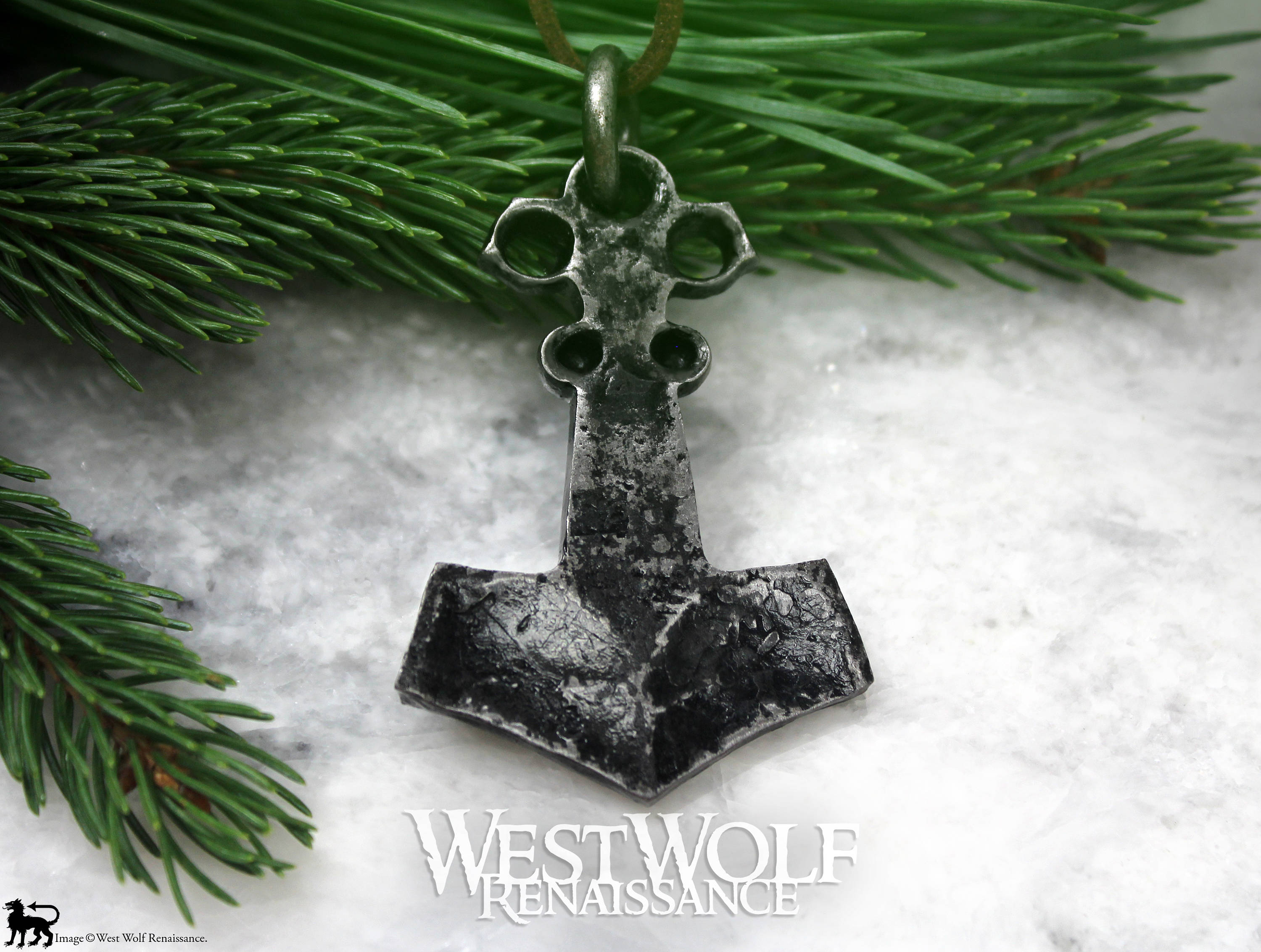 Hand-forged Steel Viking MJOLNIR Thor's Hammer Pendant --- Norse ...