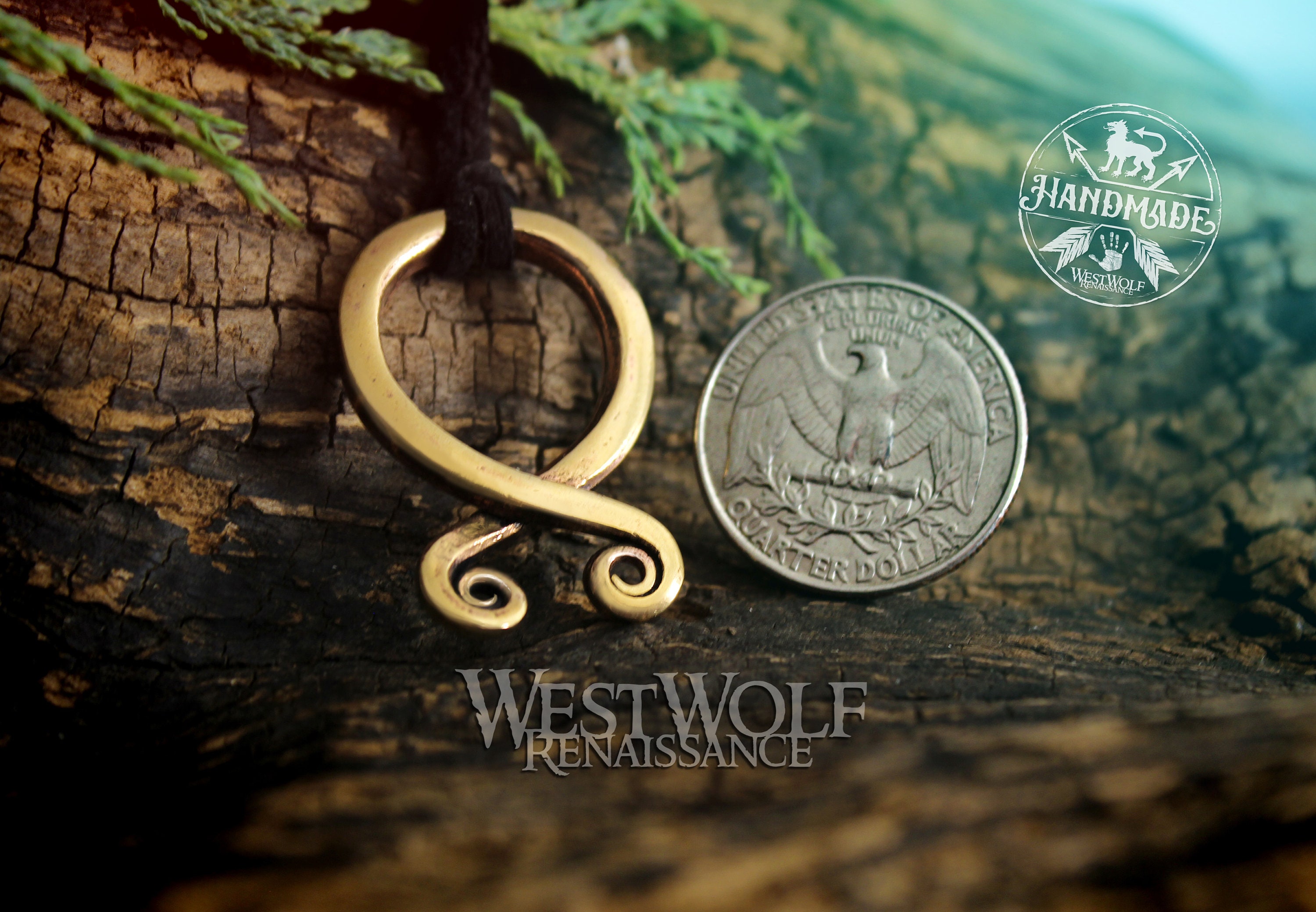 Viking Troll Cross Pendant - Solid Bronze --- Norse/medieval/protection ...