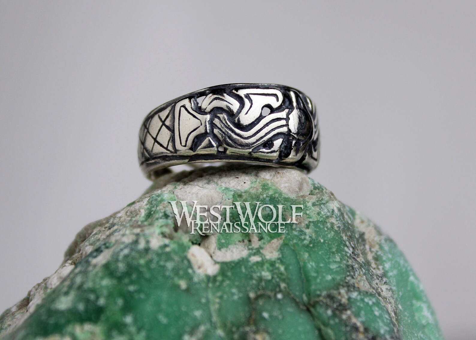 Viking Borre Style Ring of Norway - Adjustable Size - in Sterling ...