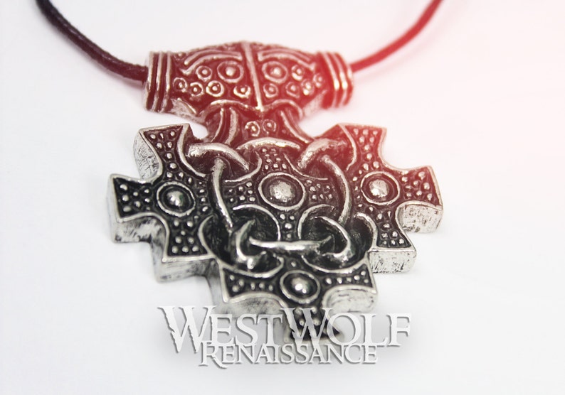 Viking Multi Cross Raven Head Pendant -- Norse/scandinavian/iceland ...