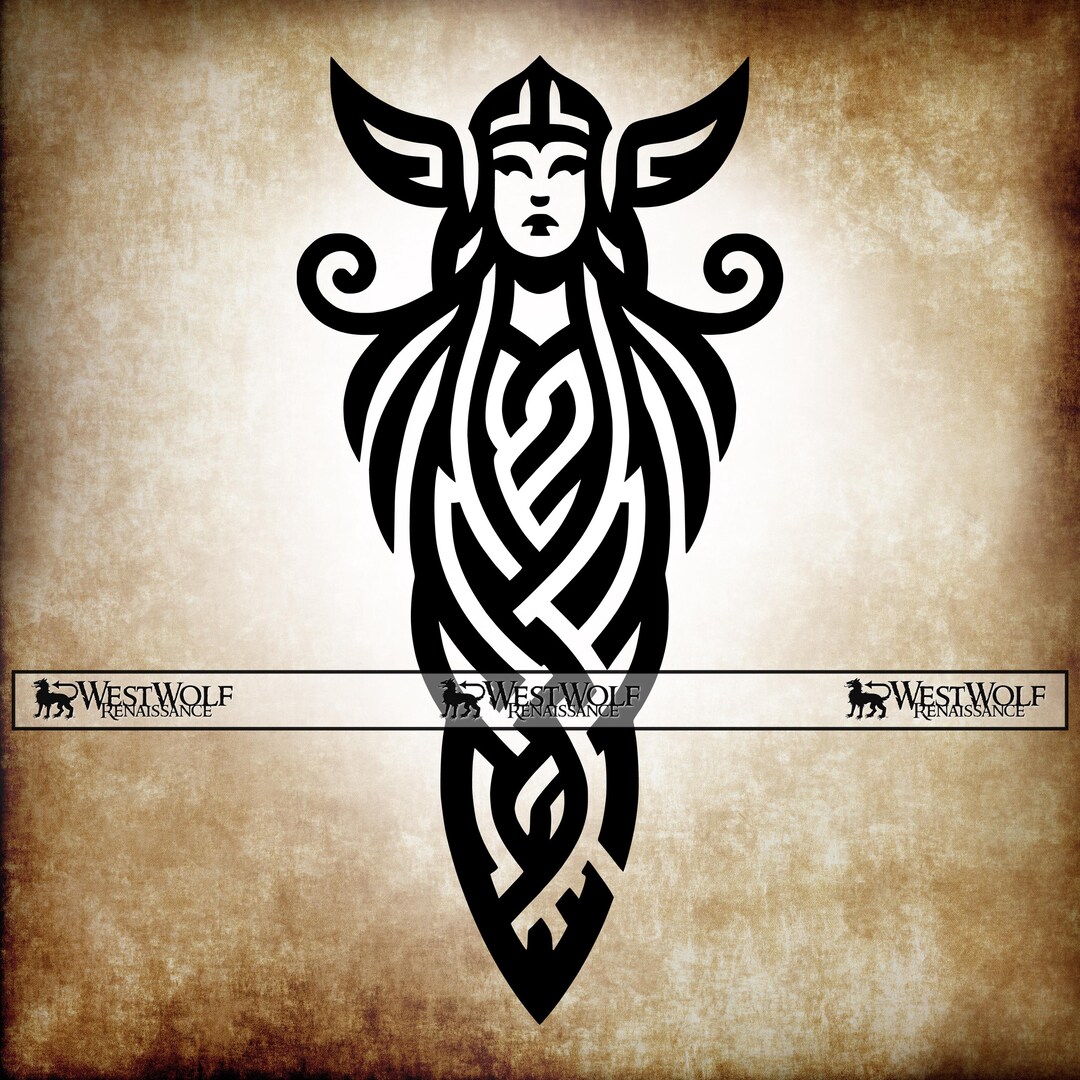Viking Valkyrie Design - Original SVG Vector Graphic Art + Png Dxf Jpg ...