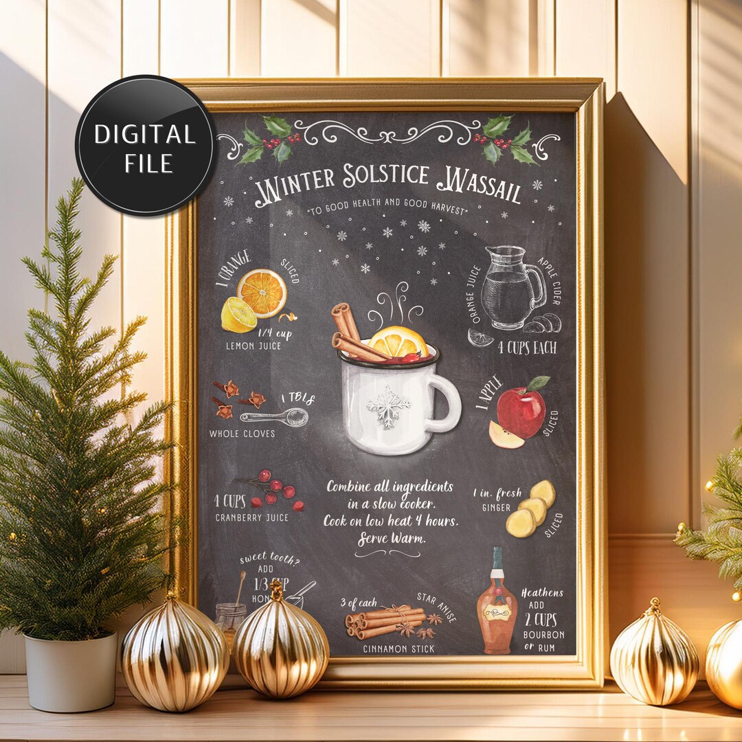 Yule, Yule Decor, Yule Art, Yule Gift, Winter Solstice Gift, Winter ...