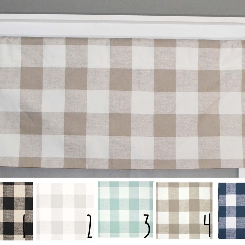 Buffalo Check Valance - Etsy