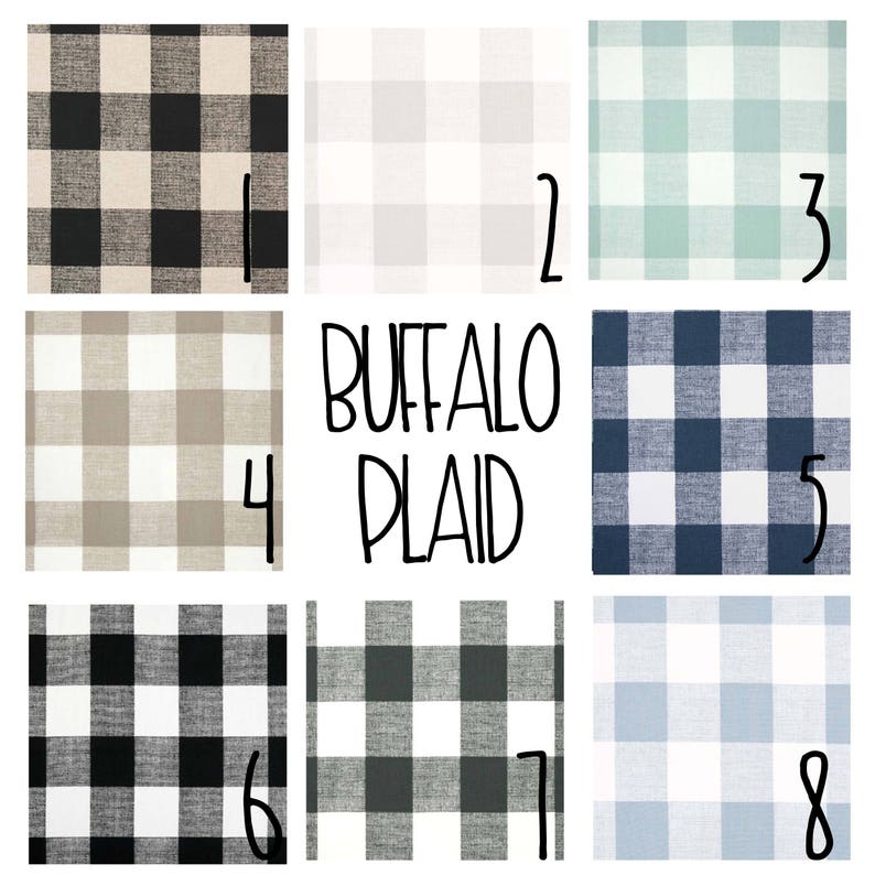 Farmhouse Curtains Buffalo Plaid FREE SHIPPING 2 Curtain - Etsy