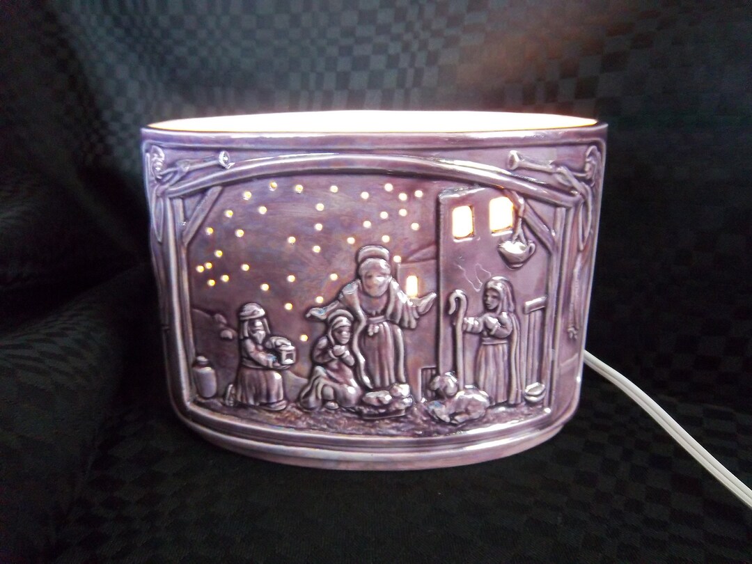 Vintage Nativity Characters Night Light / Illuminated - Etsy