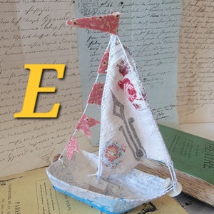 Paper Mache Ship With French Linen Sails - Etsy