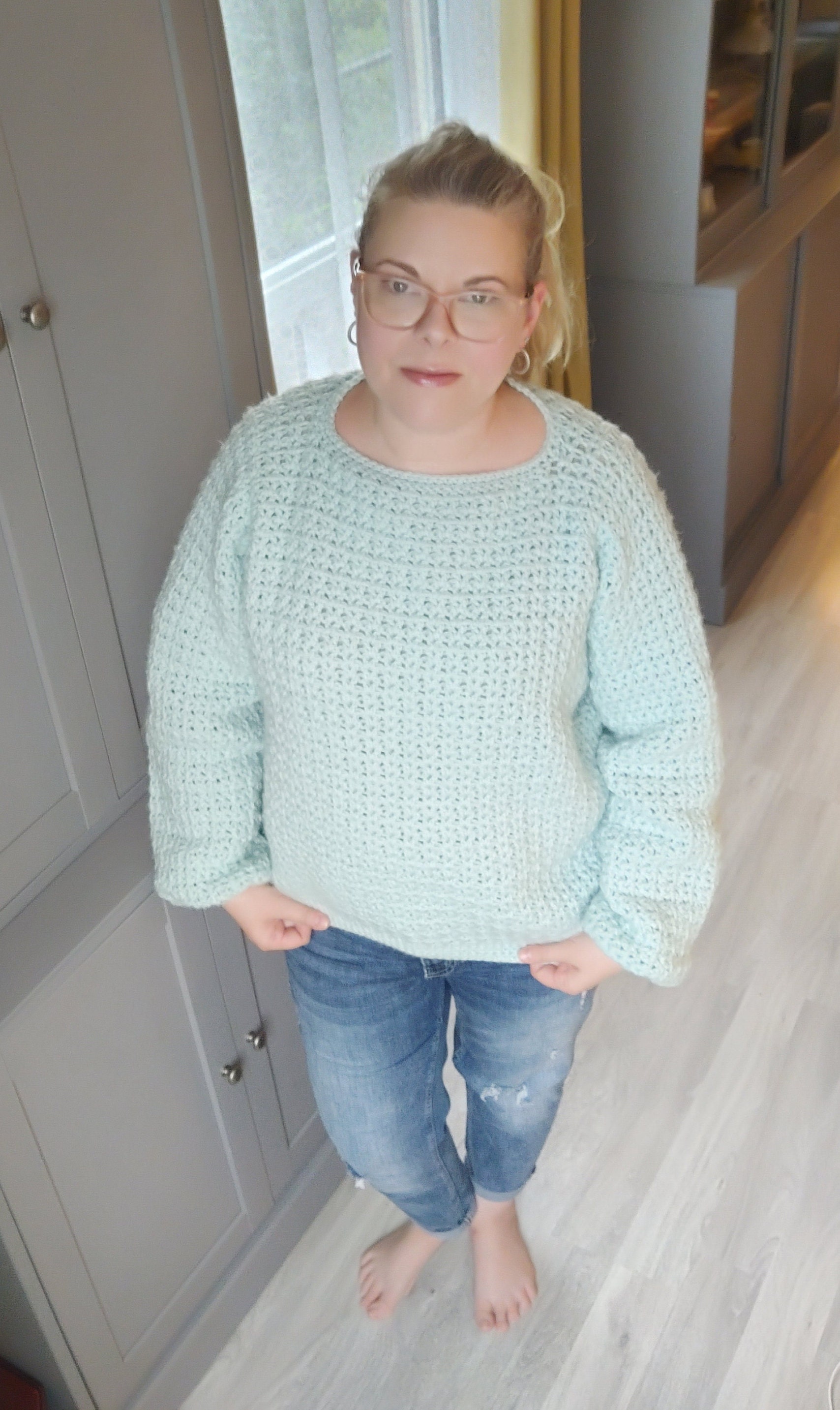 Magnolia Crochet Sweater Pattern: Easy One-piece Design (PDF Download ...