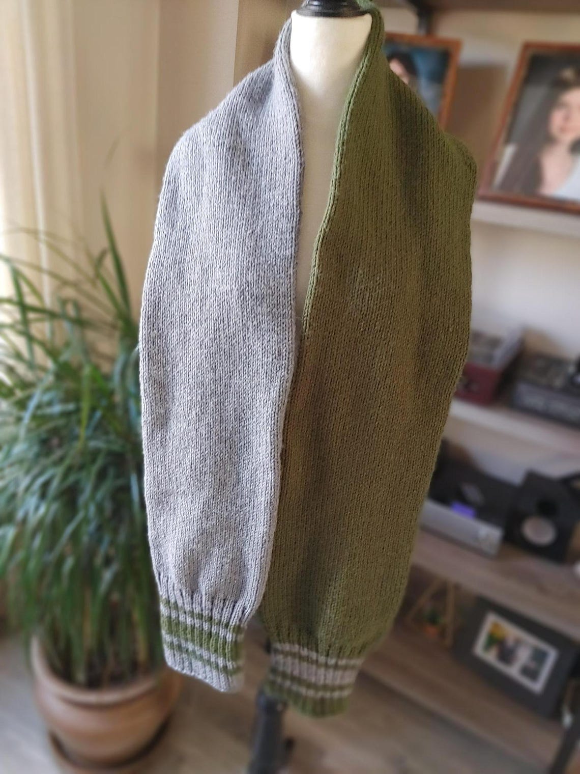Knit Sport Scarf Pattern: Collegiate Team Colors (PDF Download) - Etsy