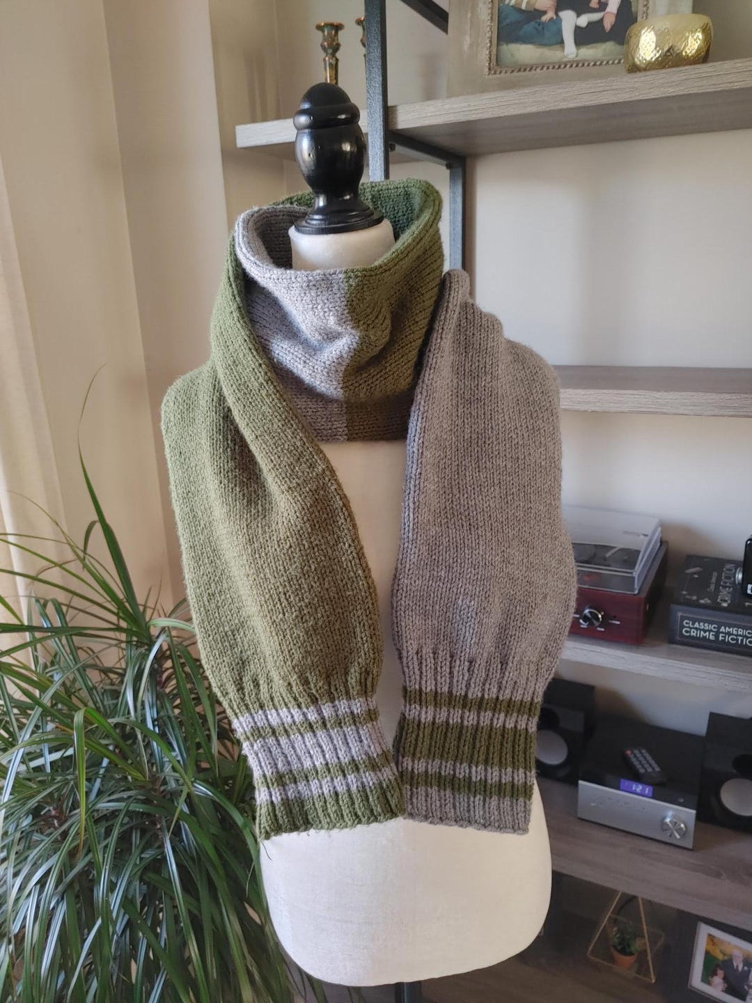 Knit Sport Scarf Pattern: Collegiate Team Colors (PDF Download) - Etsy