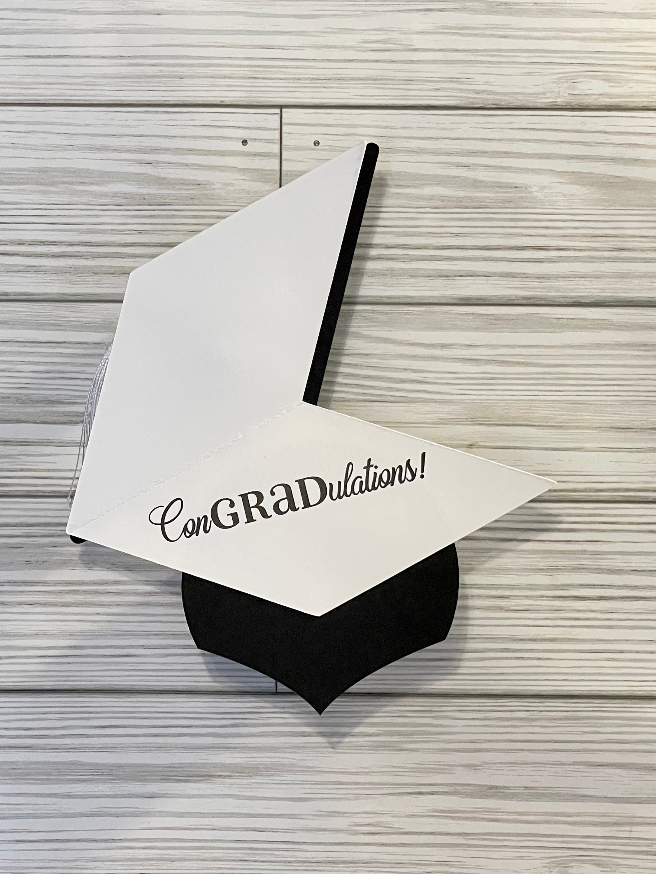 Die-cut Graduation Cap Greeting Card- "congradulations!" - Etsy