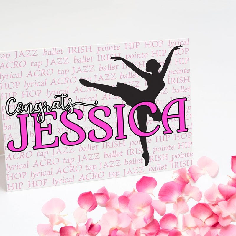 Dance Recital Card - Etsy