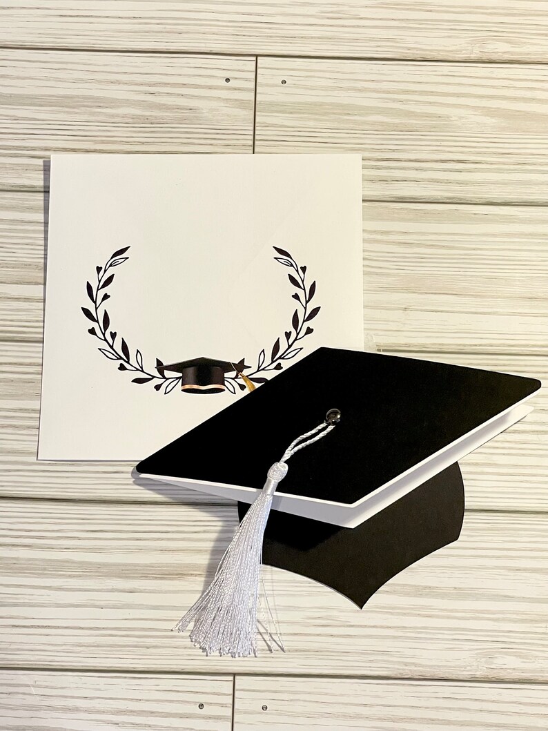 Die-cut Graduation Cap Greeting Card- "congradulations!" - Etsy
