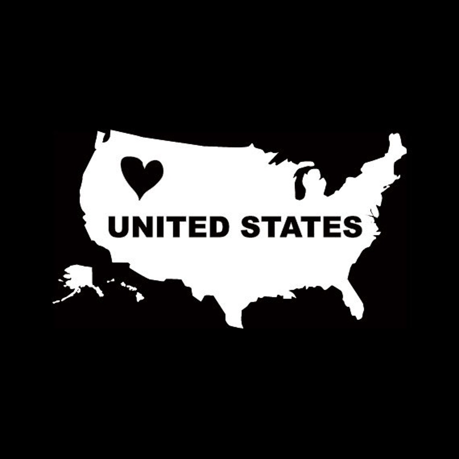 United States Window Decal - Etsy