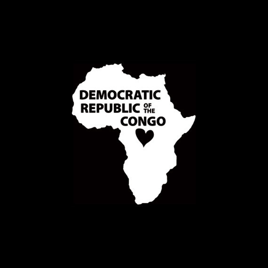 Democratic Republic of Congo (DRC) Window Decal - Etsy