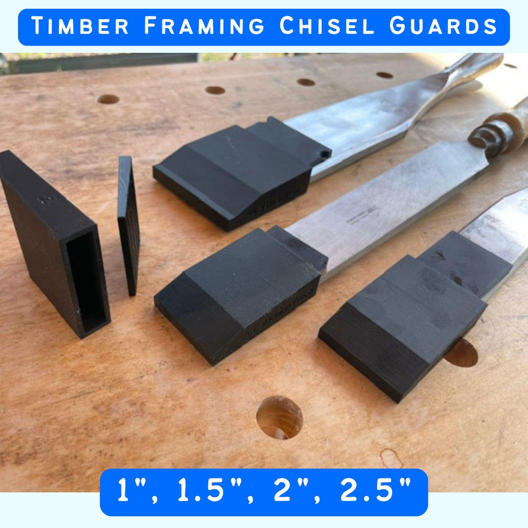 Timber Framing Chisel Guards - Guards for 1" 1.5" 2" 2.5" Barr and ...